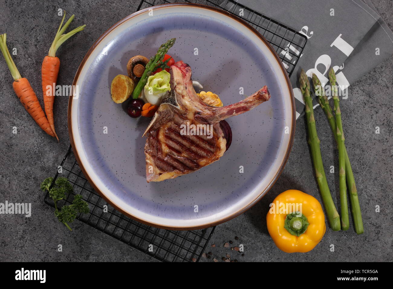 Gourmet steak raw cold beef Stock Photo - Alamy