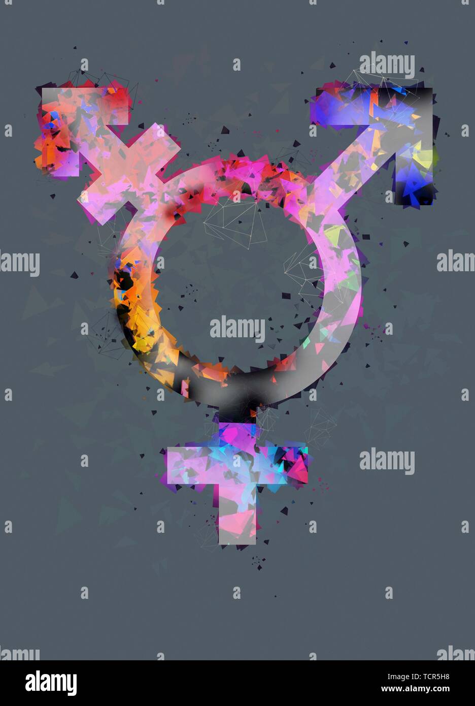 Male female transgender symbols hi-res stock photography and images - Alamy