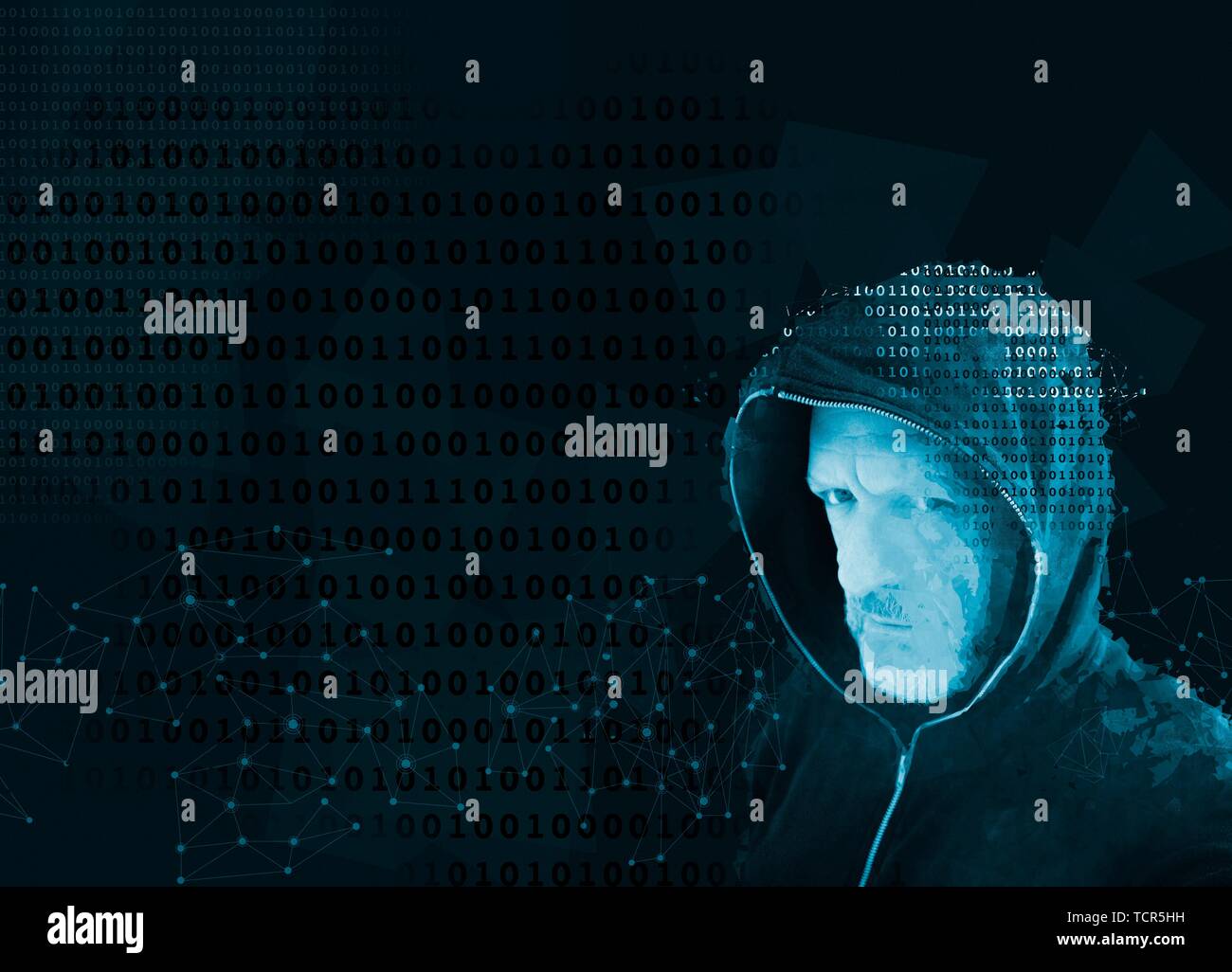 Cyber hacker, illustration Stock Photo - Alamy