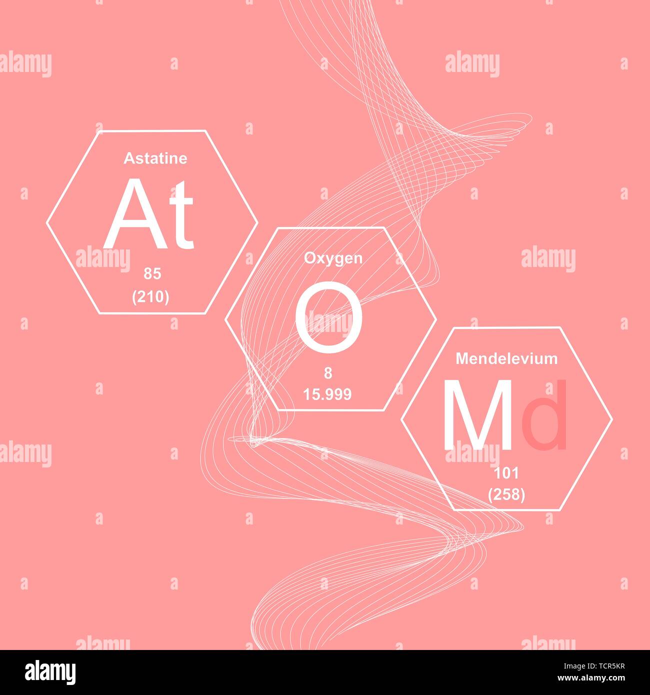 Chemical elements atom, illustration Stock Photo - Alamy