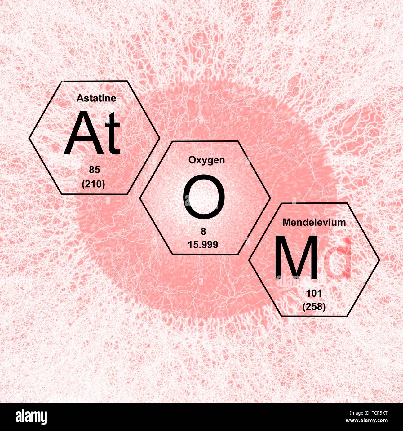Chemical elements atom, illustration Stock Photo - Alamy