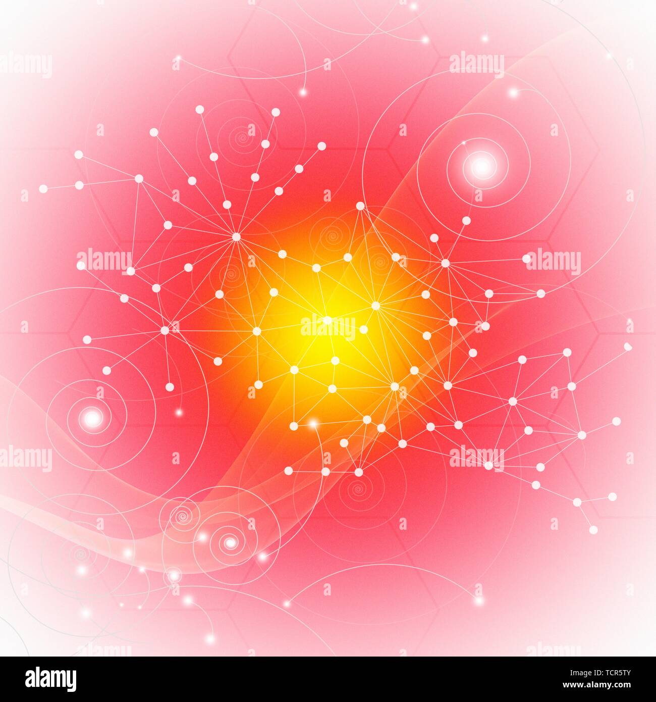 Network structure, illustration Stock Photo - Alamy