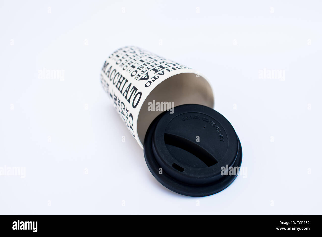 Reusable Coffee cup reusable on isolated white background Stock Photo ...