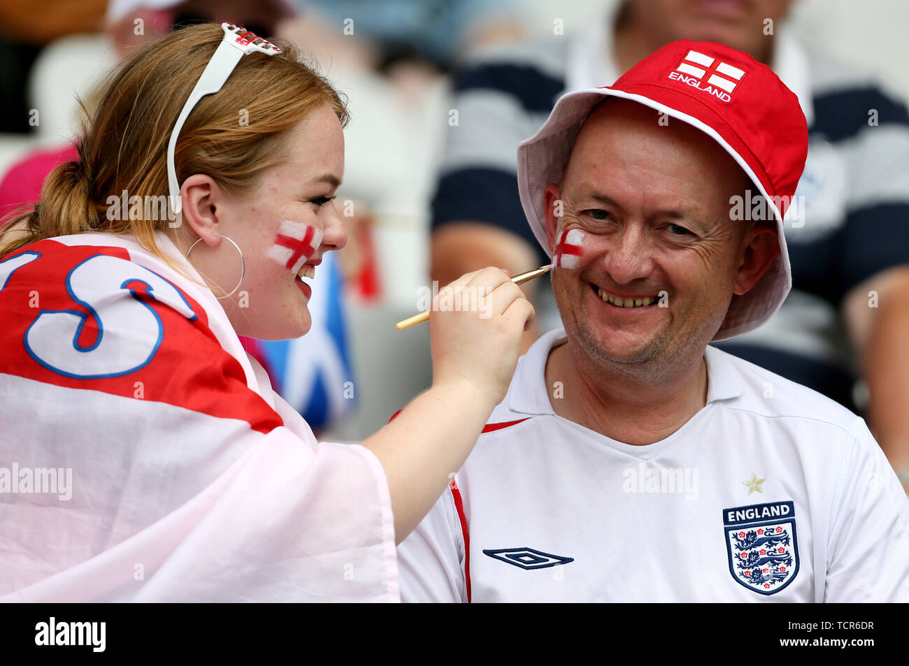 England fans in the stands during the FIFA Women's World Cup, Group D ...