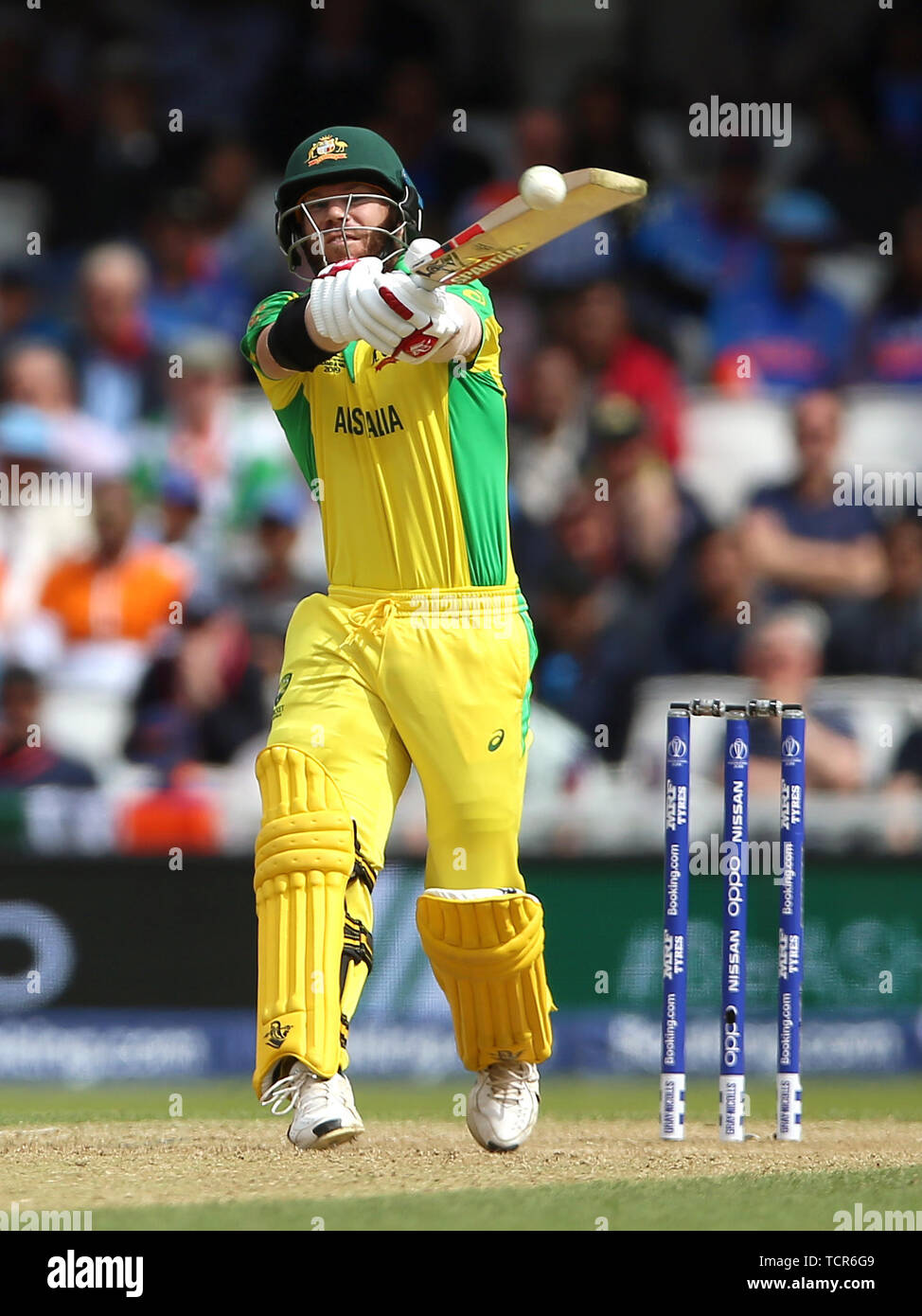 Australia's David Warner during the ICC cricket World Cup group stage ...
