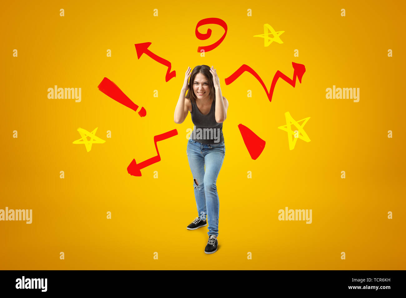 Girl With Head Exploding