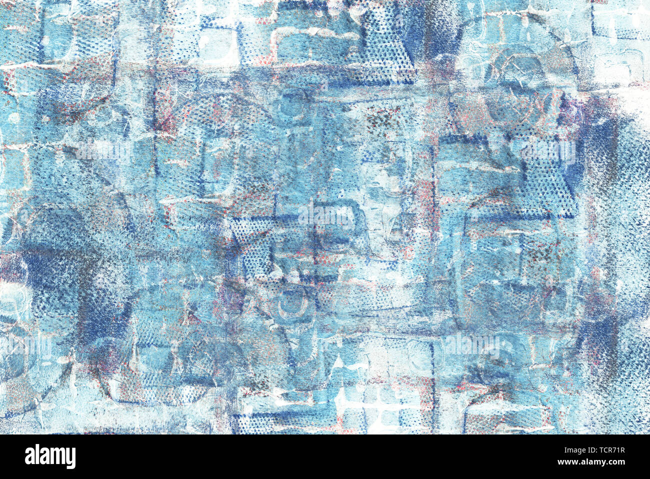 Handmade multilayered acrylic background made with various textures in ...