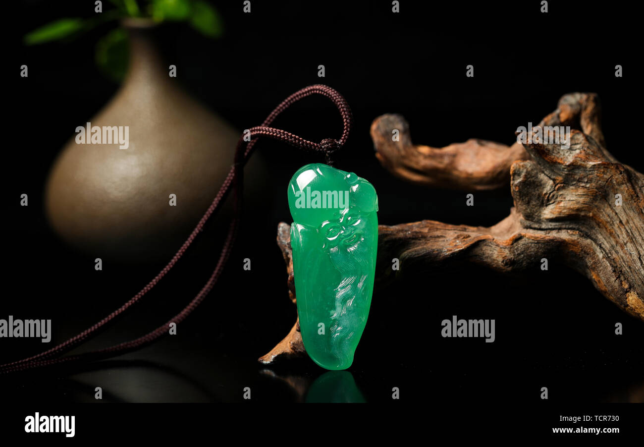 Imperial green emerald jewelry Stock Photo - Alamy
