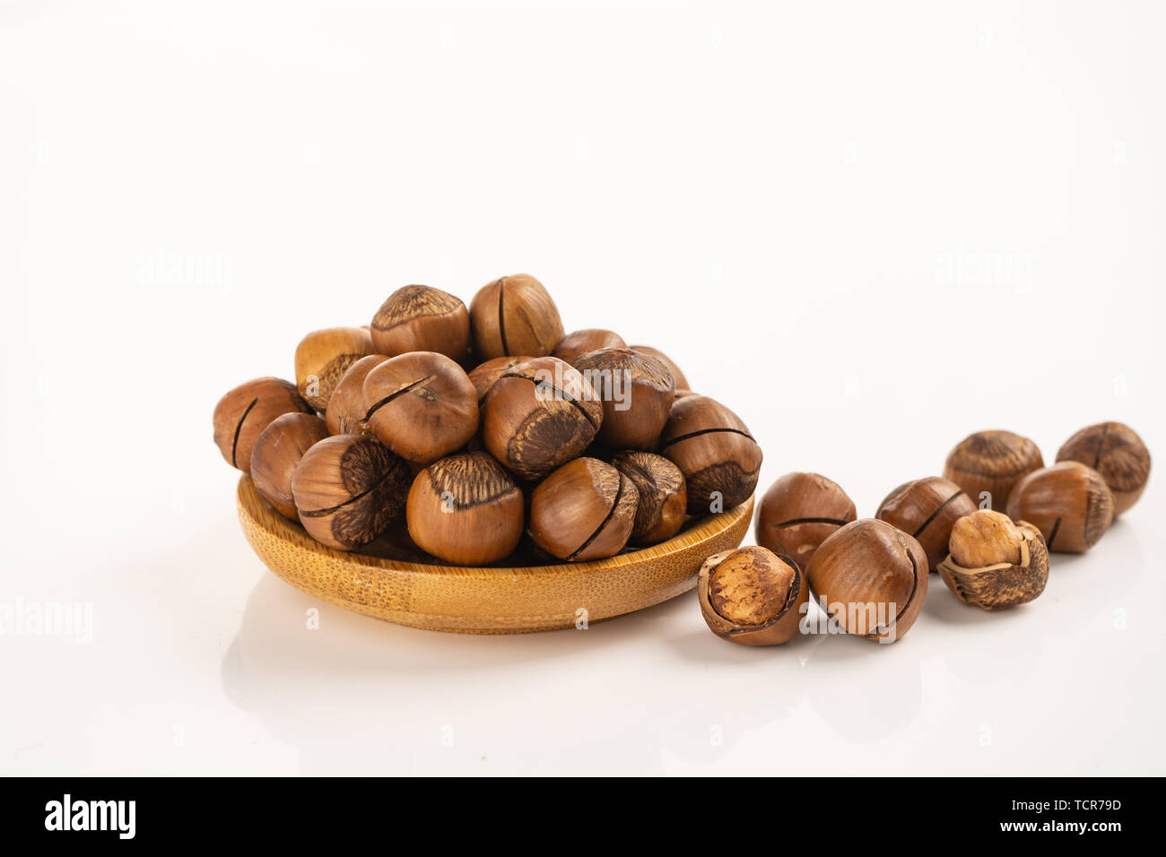 Northeast characteristic open hazelnut Stock Photo - Alamy