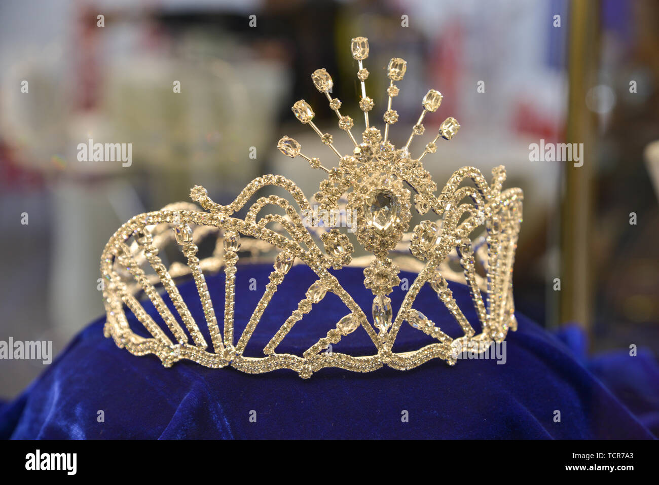Gorgeous crystal crown Stock Photo - Alamy