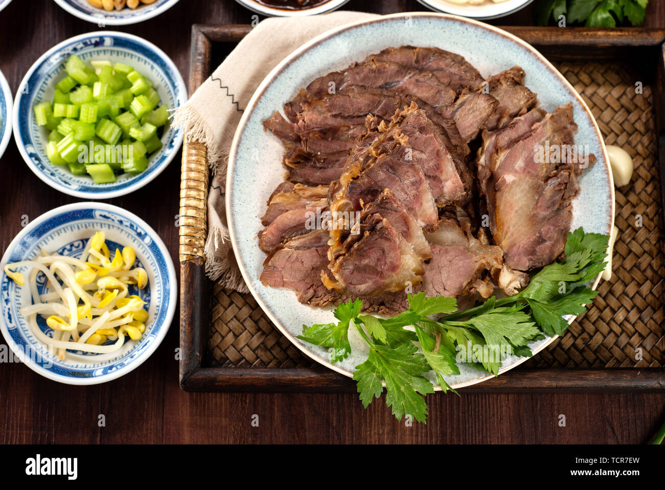 Beef brine, spiced beef Stock Photo - Alamy