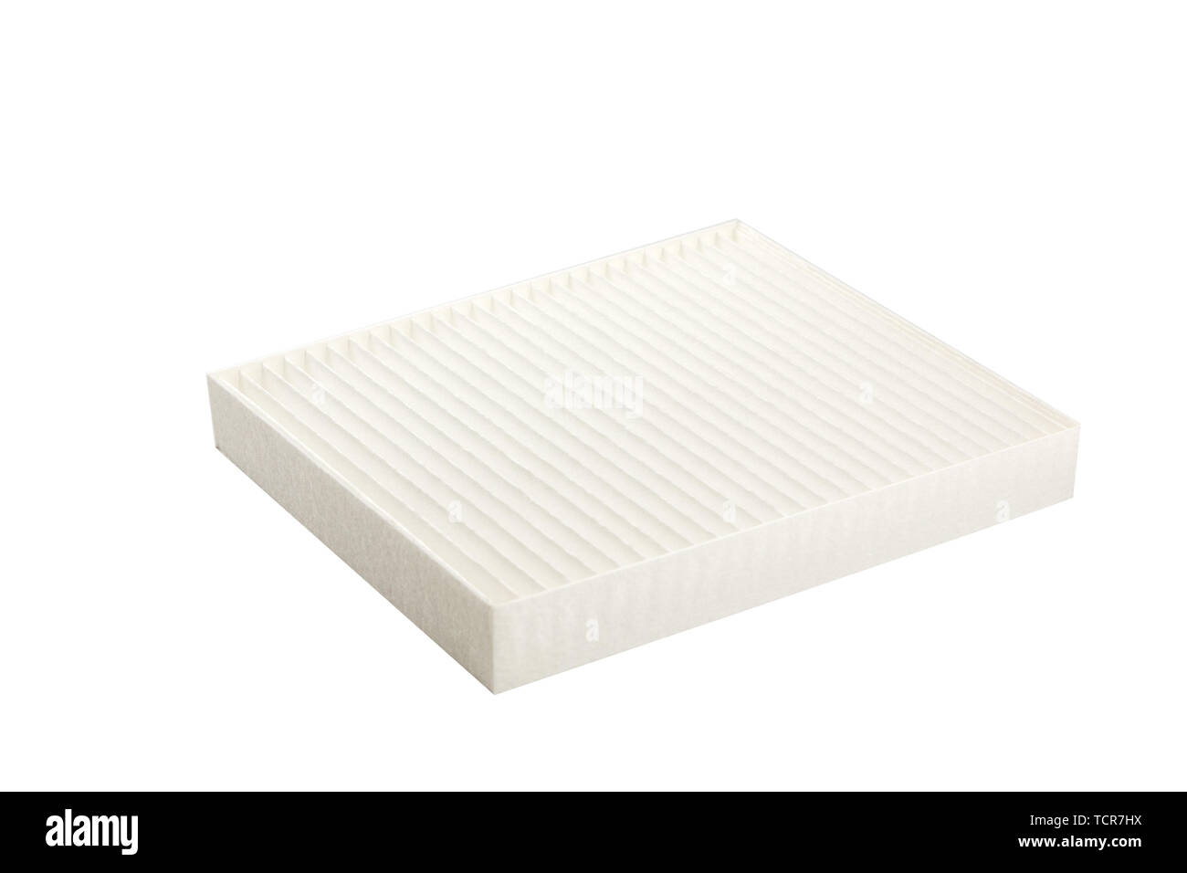 isolated new air filter on white background Stock Photo - Alamy