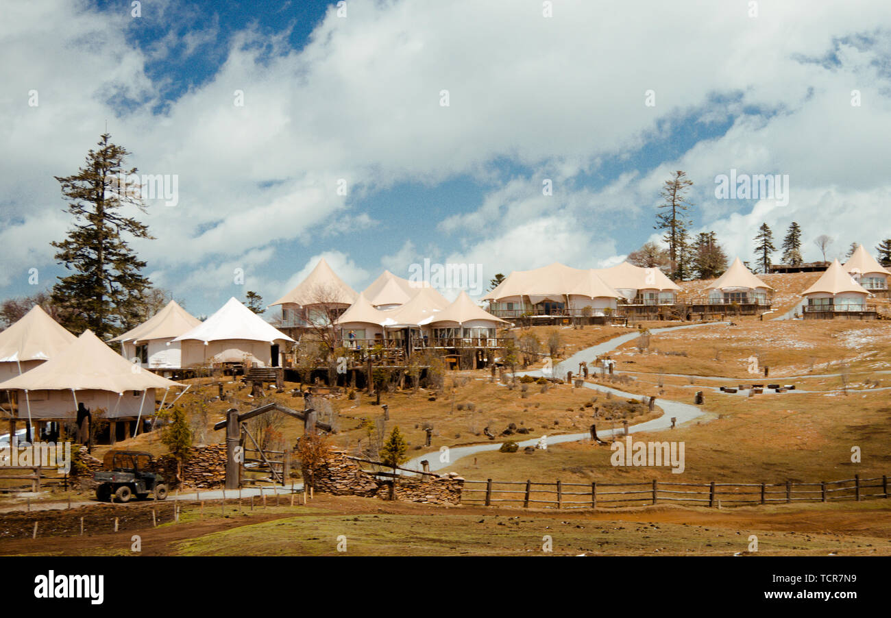 Landscape of Gradan Ranch in Laojunshan, Lijiang, Yunnan Province Stock ...