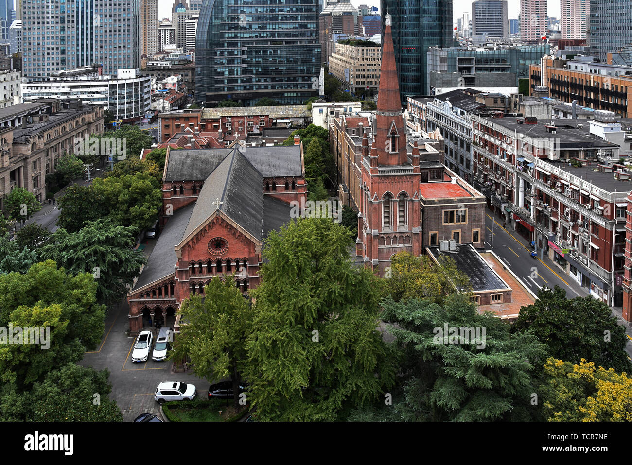 Three Holy One Church, Shanghai Bund Stock Photo - Alamy