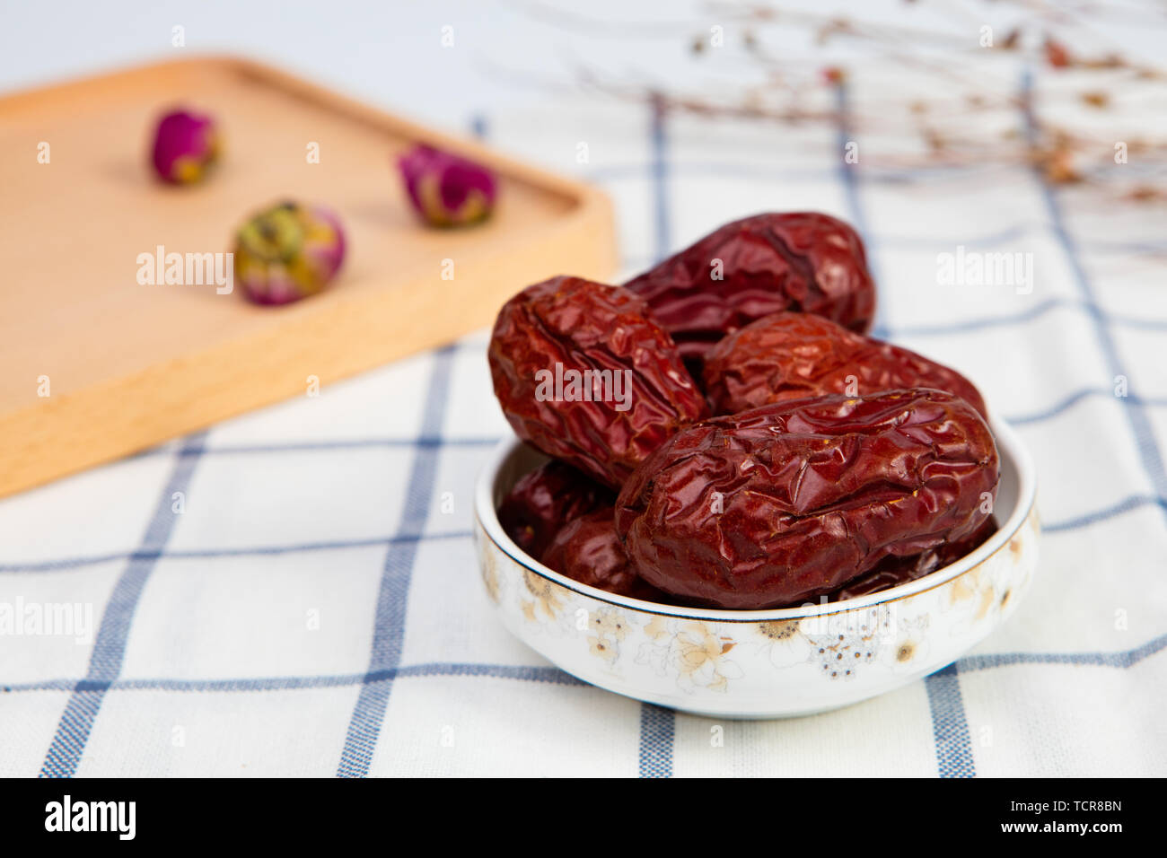 Dried fruit jujube and field jujube big red jujube Stock Photo - Alamy