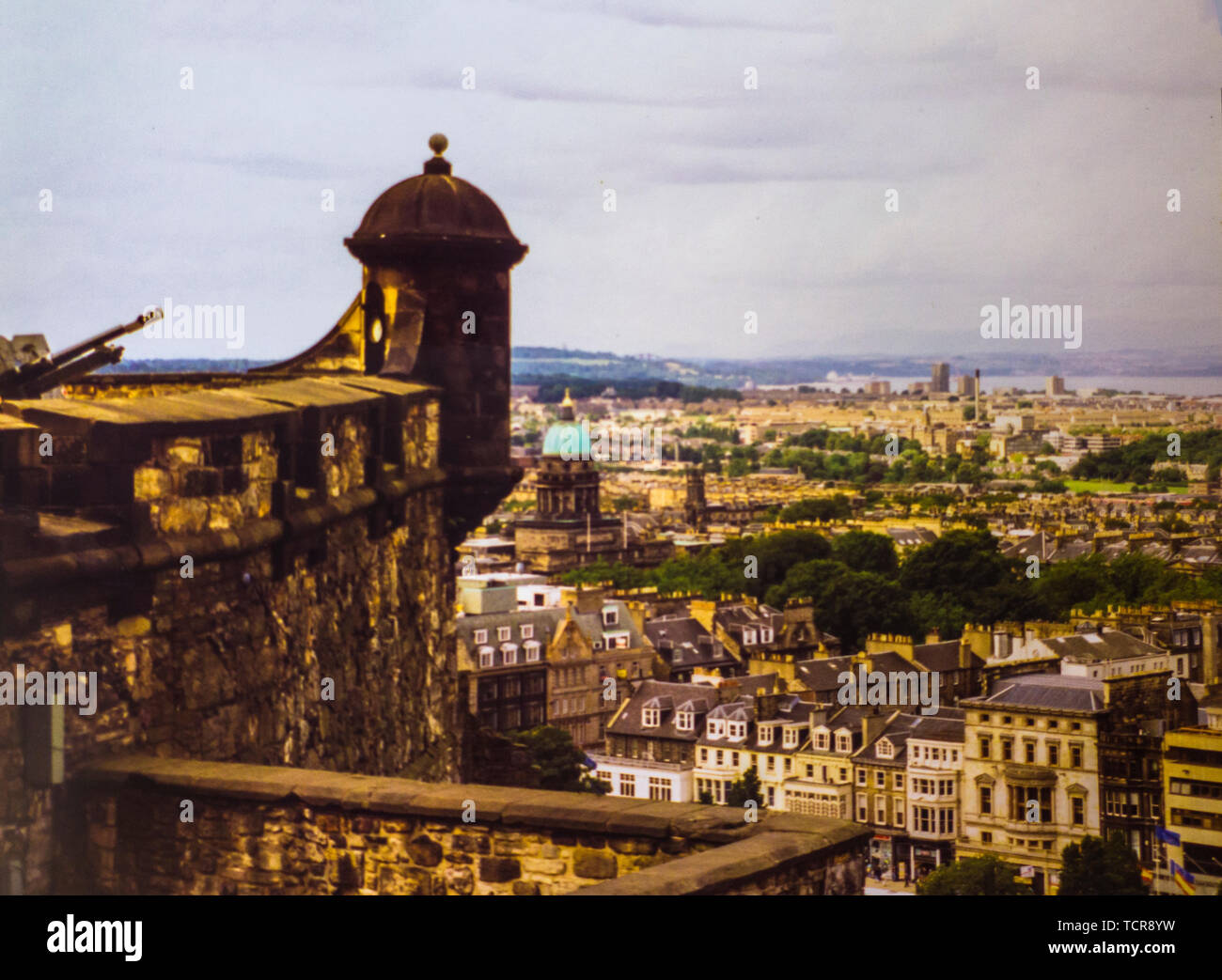 The ancient city of Edinburgh and the ancient construction Stock Photo ...