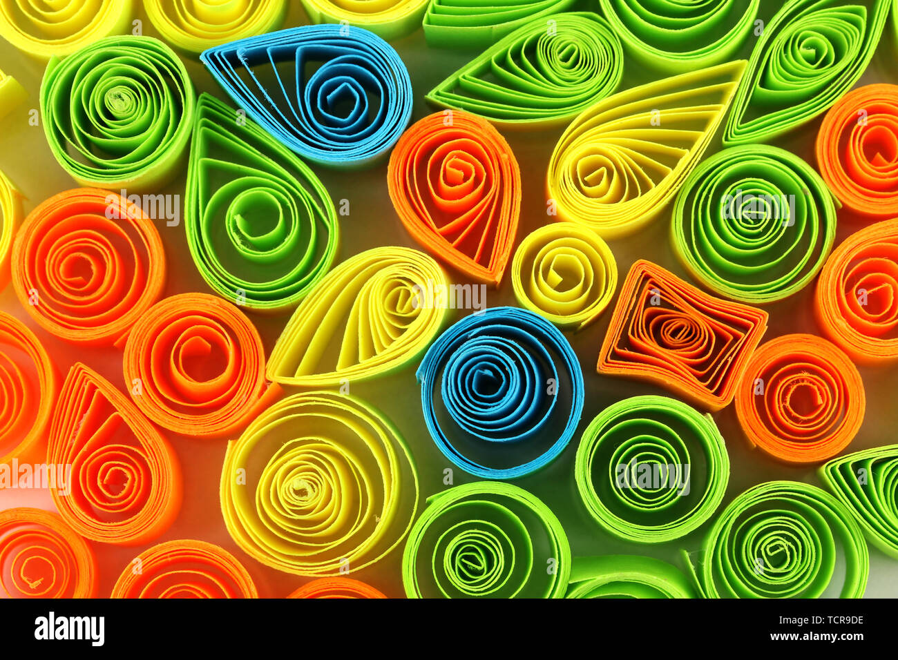 Colorful quilling close-up Stock Photo - Alamy