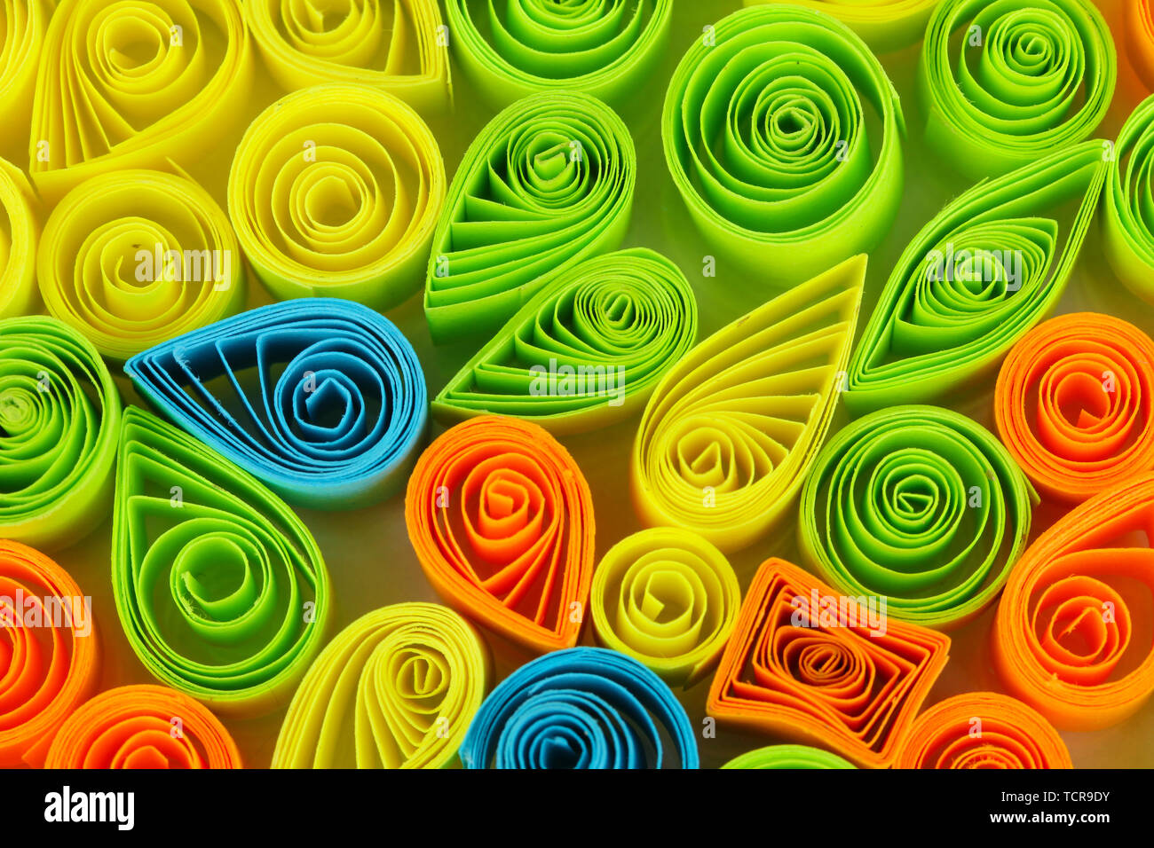 Colorful quilling close-up Stock Photo - Alamy