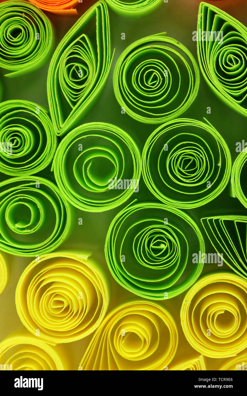 Colorful quilling close-up Stock Photo - Alamy