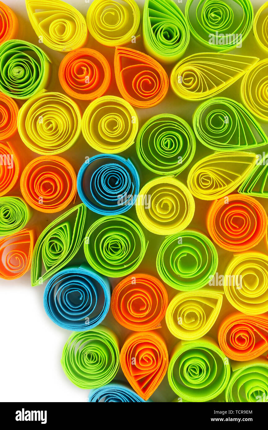 Colorful quilling close-up Stock Photo - Alamy