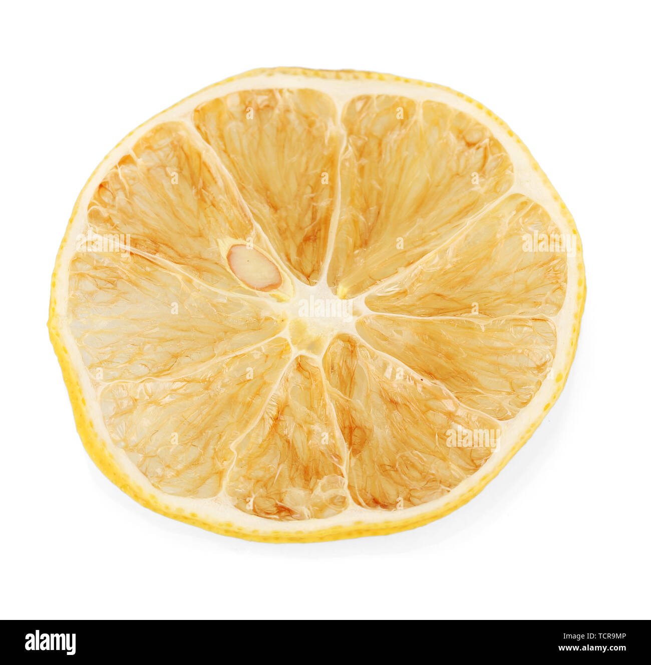dried lemon isolated on white Stock Photo - Alamy