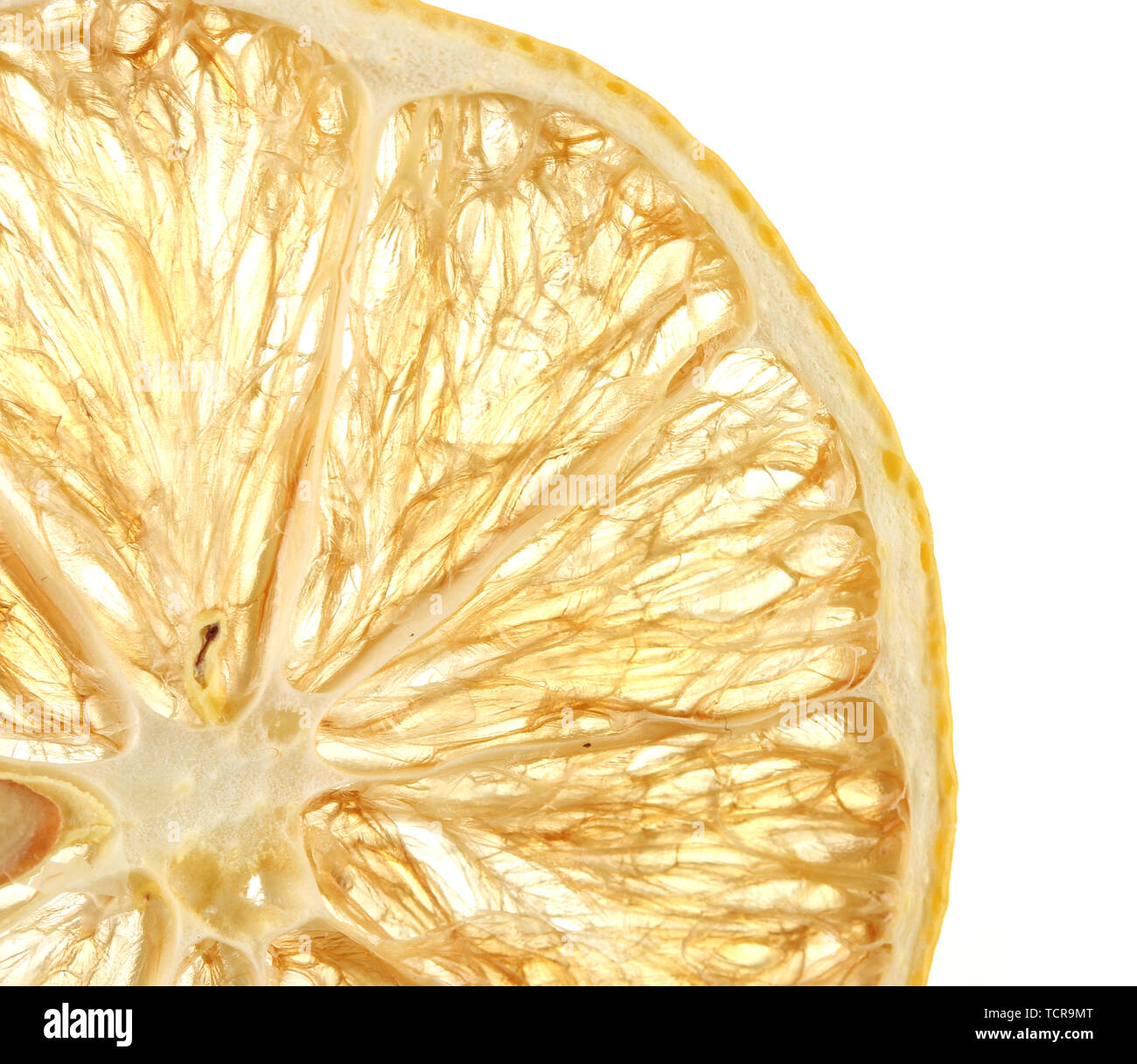 dried lemon isolated on white Stock Photo - Alamy