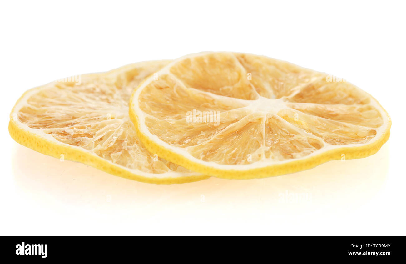 dried lemons isolated on white Stock Photo - Alamy