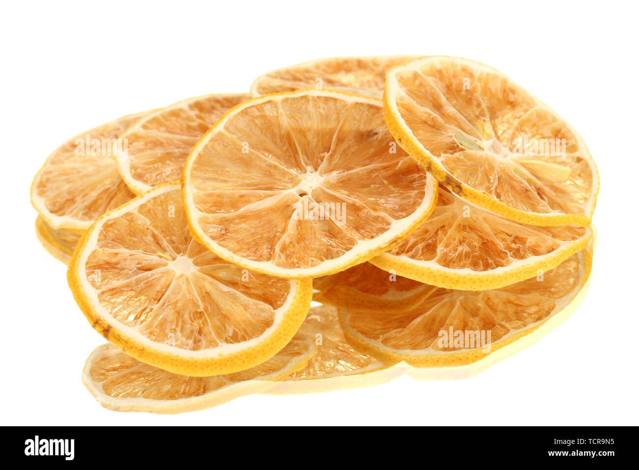 dried lemons isolated on white Stock Photo - Alamy