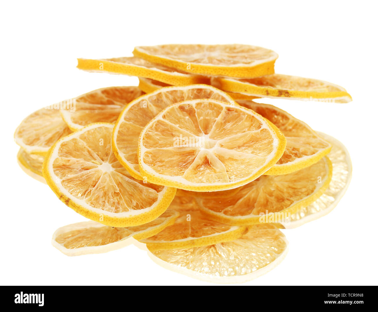 dried lemons isolated on white Stock Photo - Alamy