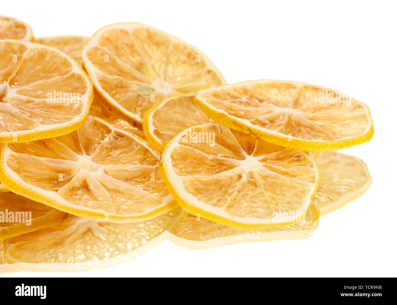 dried lemons isolated on white Stock Photo - Alamy