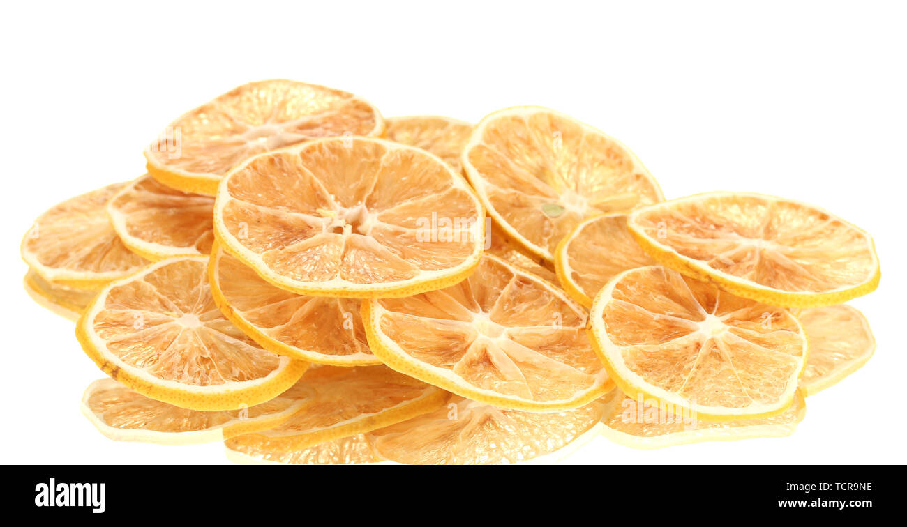 dried lemons isolated on white Stock Photo - Alamy