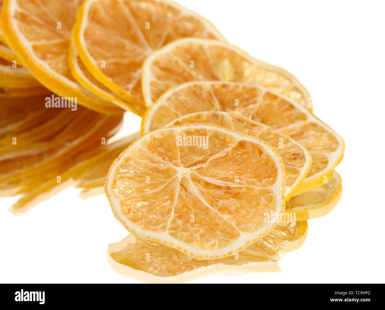 dried lemons isolated on white Stock Photo - Alamy
