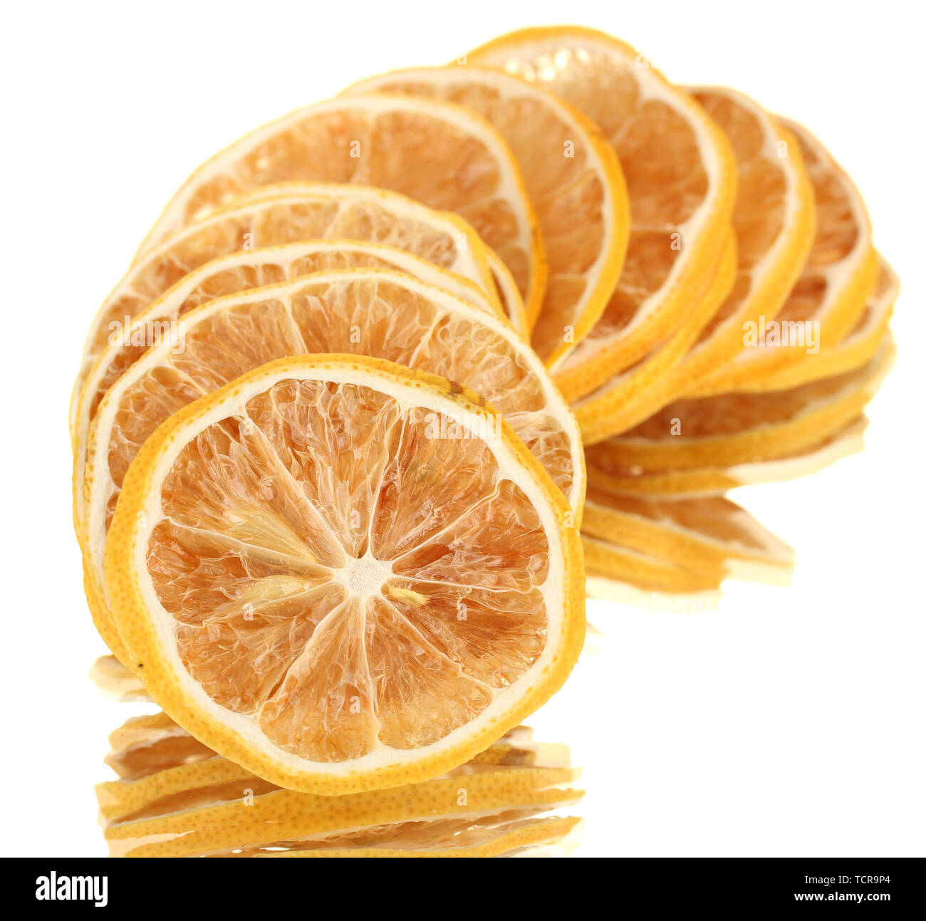 dried lemons isolated on white Stock Photo - Alamy