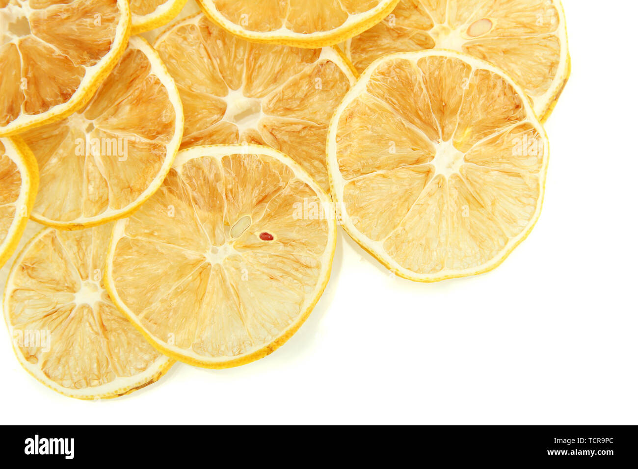 dried lemons isolated on white Stock Photo - Alamy