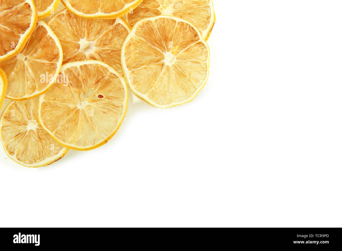 dried lemons isolated on white Stock Photo - Alamy
