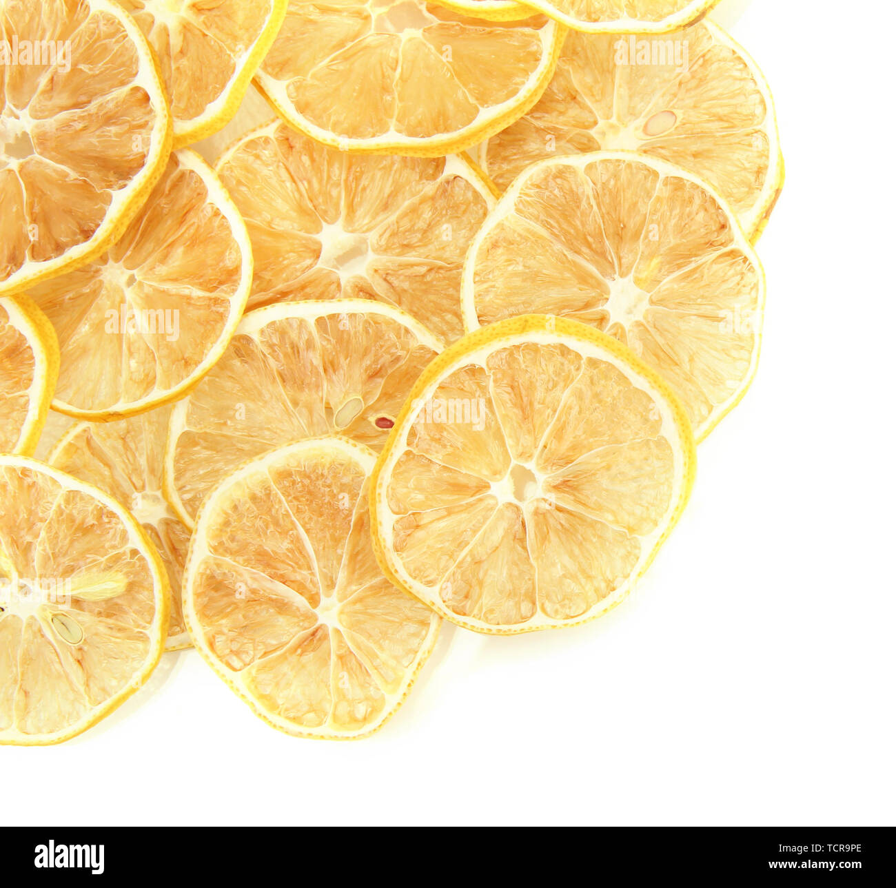 dried lemons isolated on white Stock Photo - Alamy
