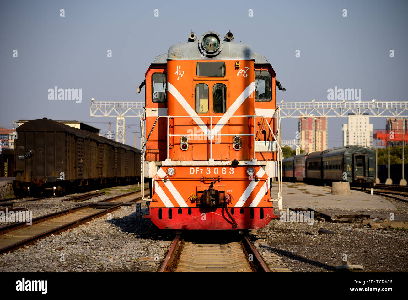 Photographed at the Jiaozuo marshalling station in Henan in October ...