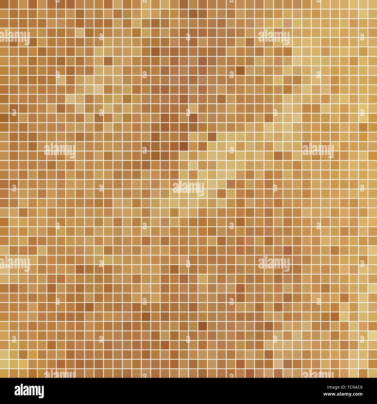 abstract vector square pixel mosaic background - beige Stock Vector ...