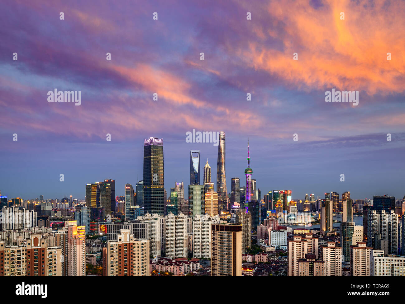 Shanghai City Architecture Scenery Stock Photo - Alamy