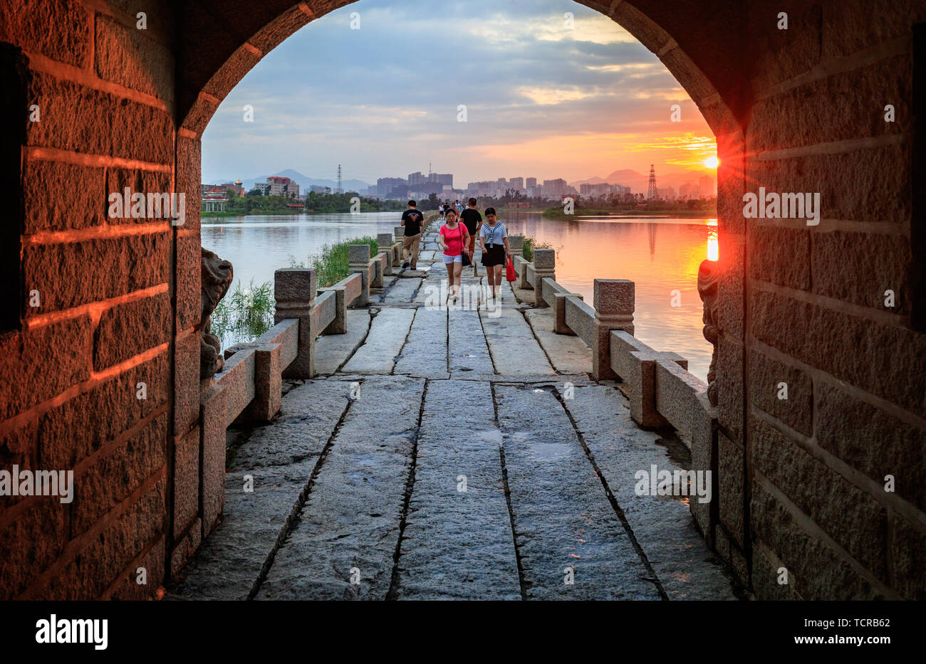 Anping ancient bridge Stock Photo - Alamy