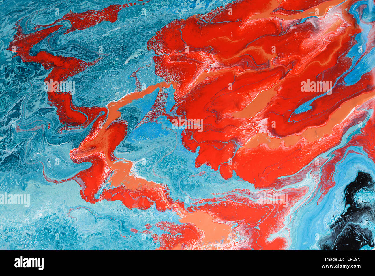 Colored mix in water Stock Photo - Alamy