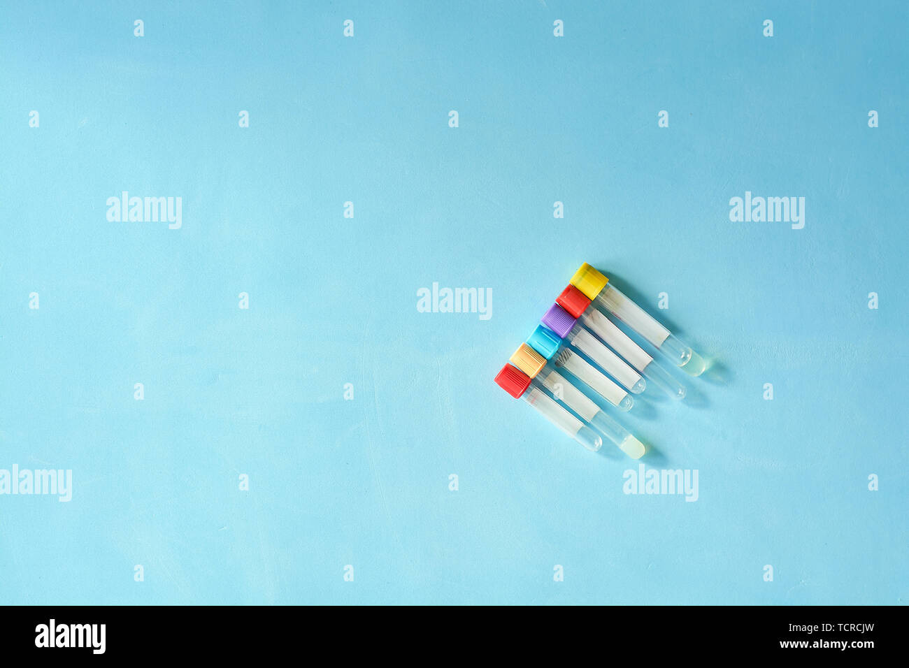 Different color and size empty vacuum venipuncture test tubes Stock ...