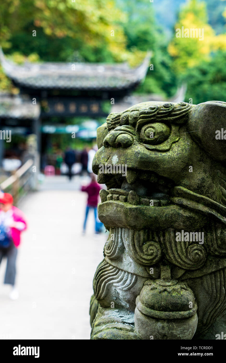 Ancient architecture of Qingchengshan, Chengdu Stock Photo - Alamy
