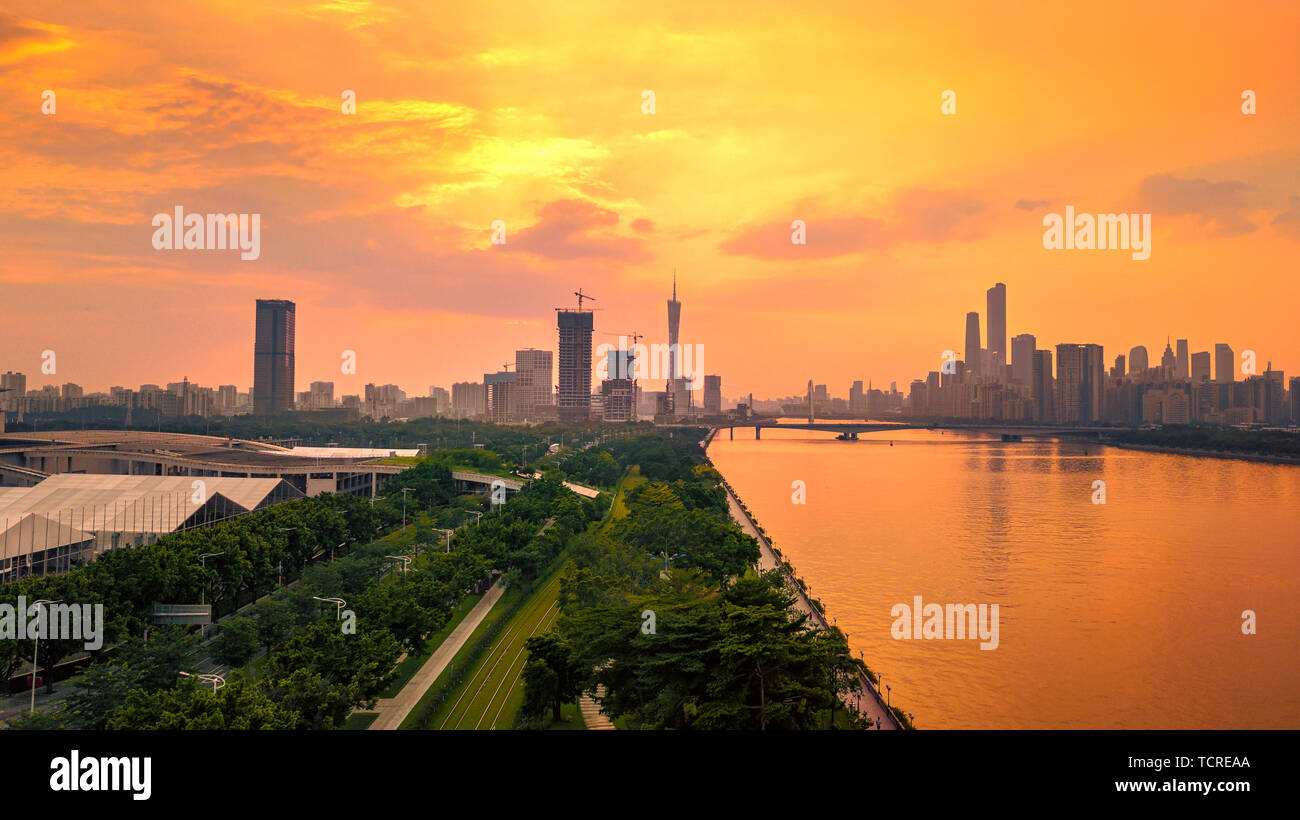 Guangzhou aerial shot hi-res stock photography and images - Alamy