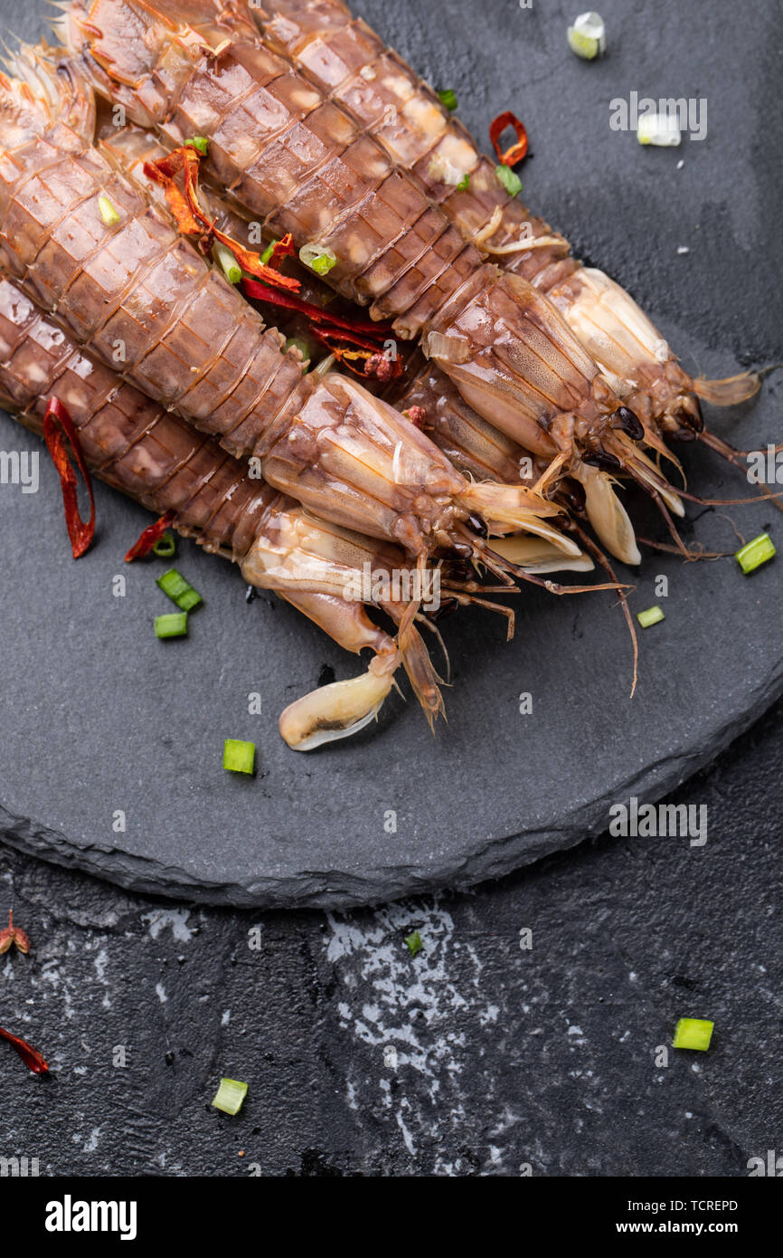 Spicy Pippi Shrimp Stock Photo - Alamy