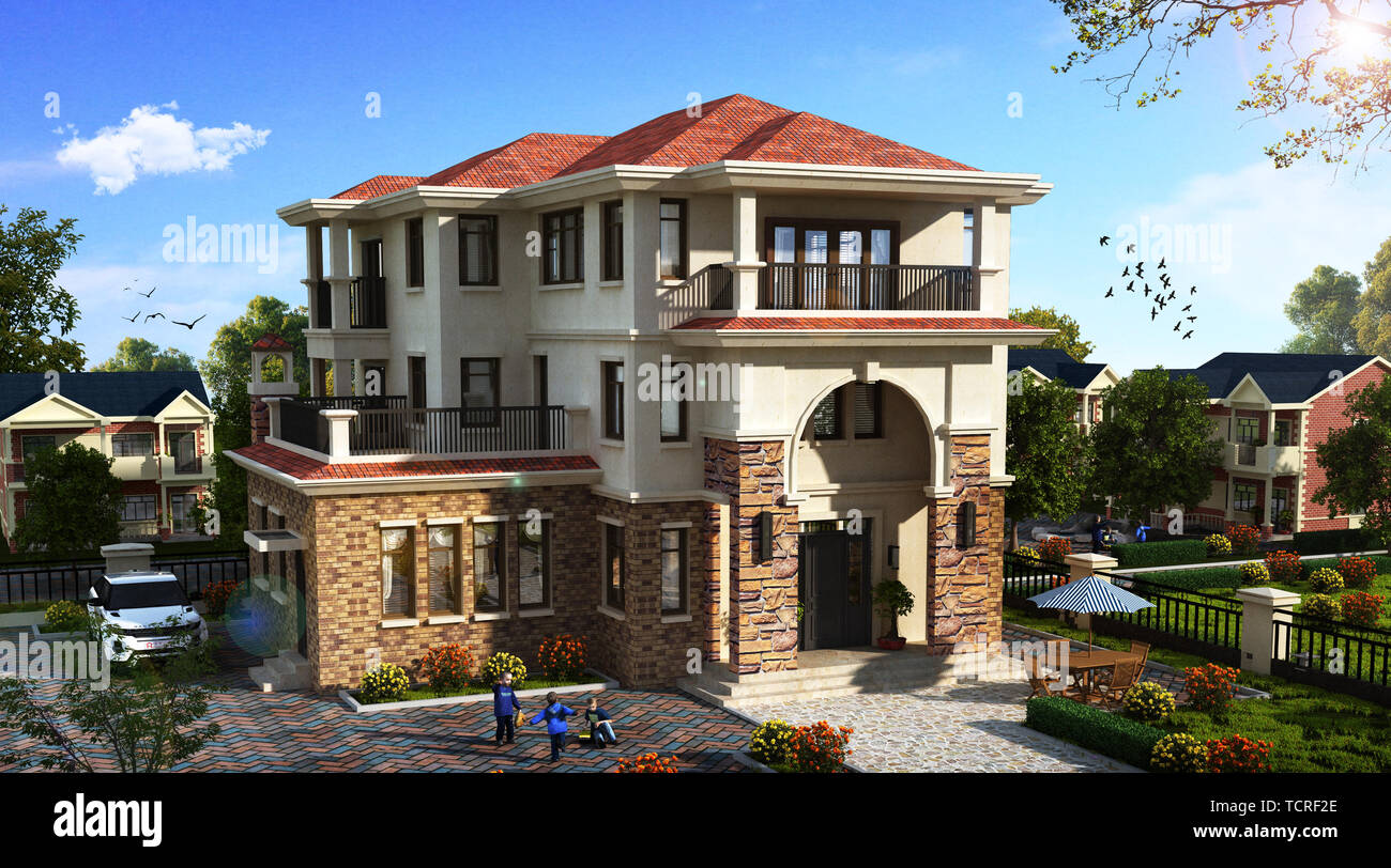 European villa hi-res stock photography and images - Alamy