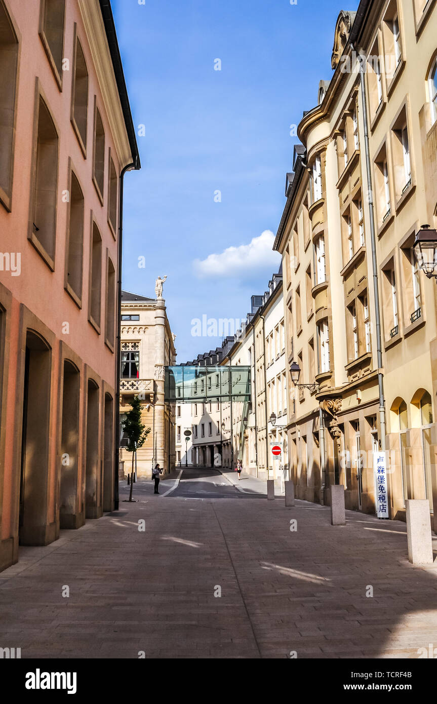 Luxembourg city architecture scenery Stock Photo - Alamy