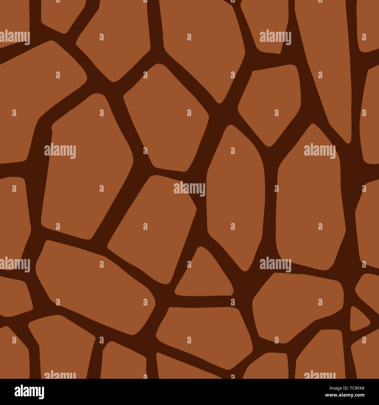 Brown Giraffe skin seamless pattern. Vector animal giraffe texture ...