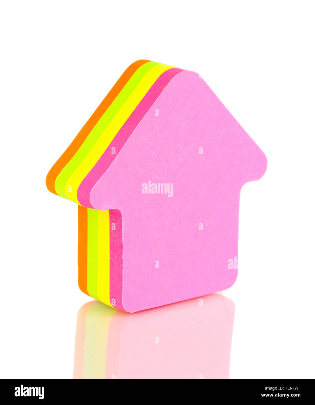 Stack of colorful Sticky Notes isolated on white Stock Photo - Alamy