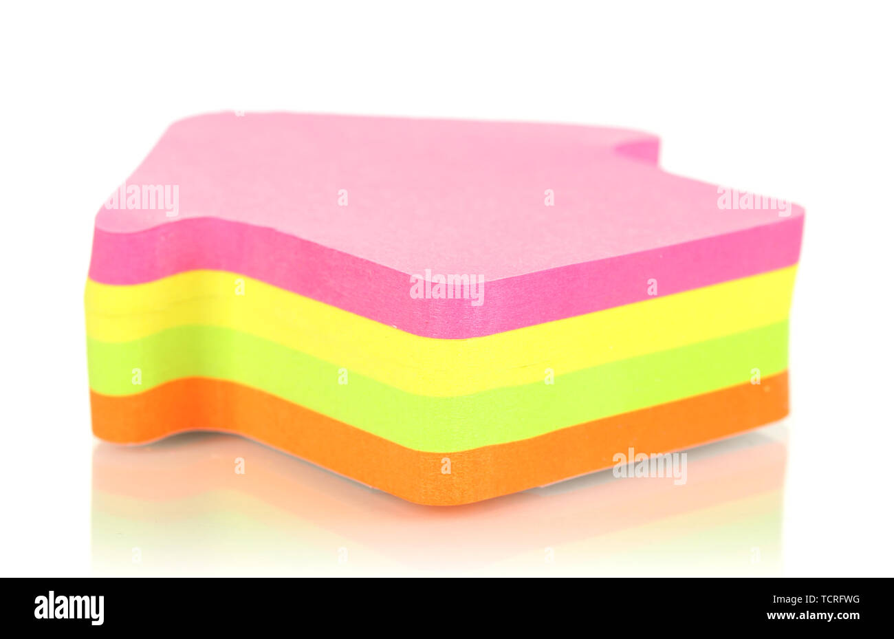 Stack of colorful Sticky Notes isolated on white Stock Photo - Alamy